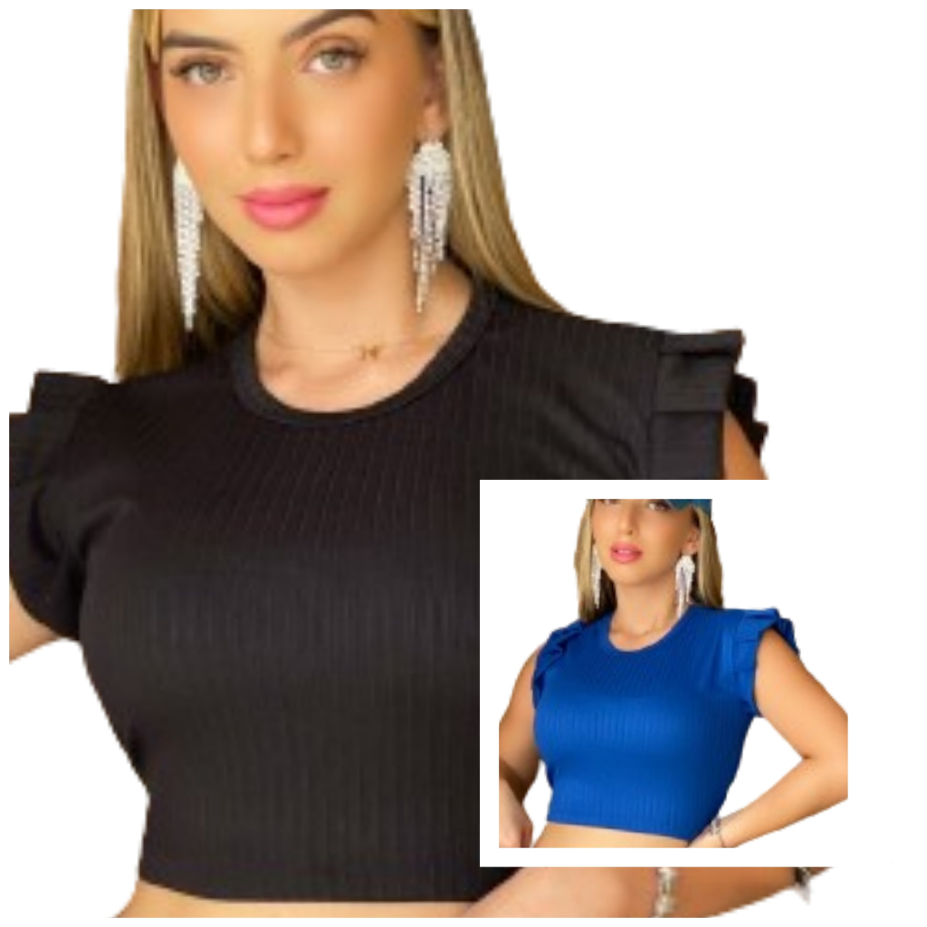 Kit 2 Blusas Feminina Canelada uma peça básica do dia a dia envios ...