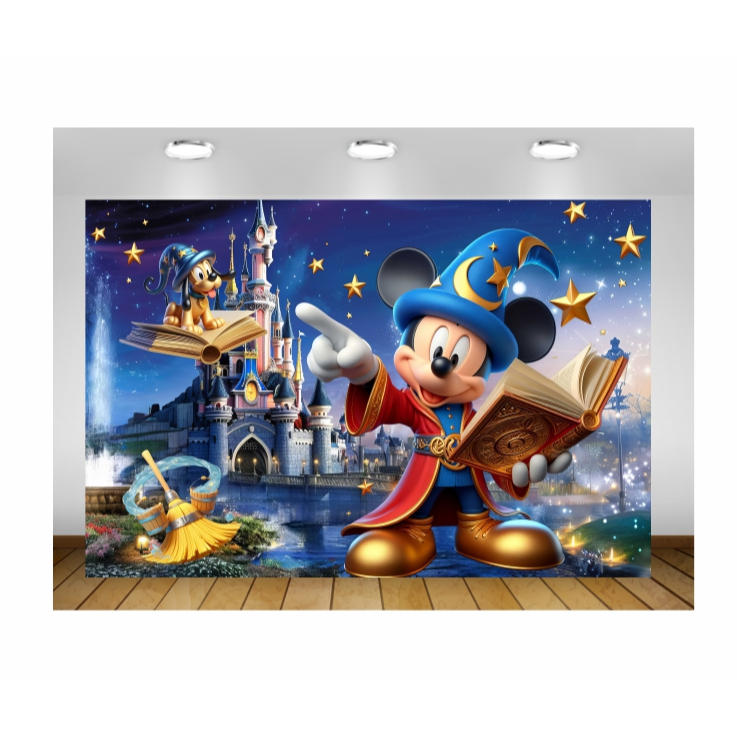Painel de Festa Mickey Mágico e Pluto Painel Mickey Magia e Pluto ...