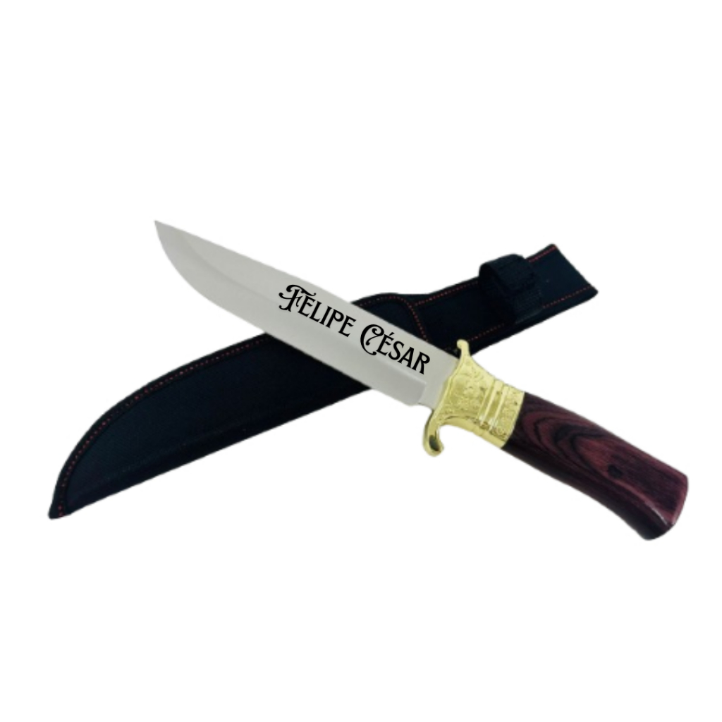 Faca Artesanal Personalizada com NOME | Faca Churrasco | Shopee Brasil