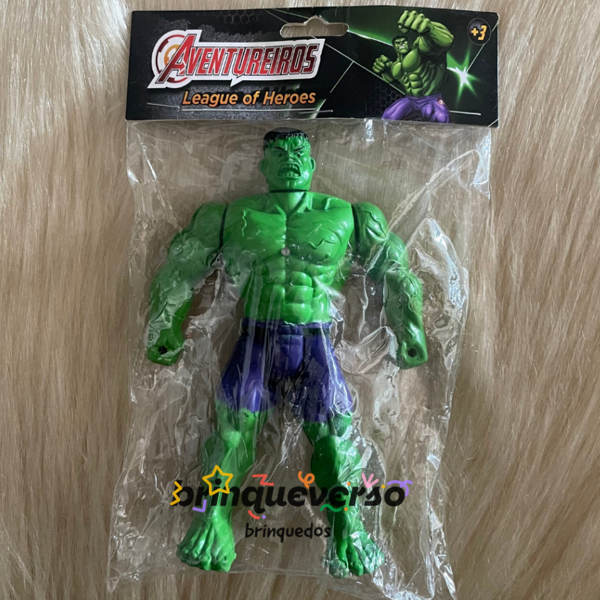 Boneco Hulk. Brinquedo Hulk Pequeno 14,5 cm. Hulk com Led. Produto novo ...