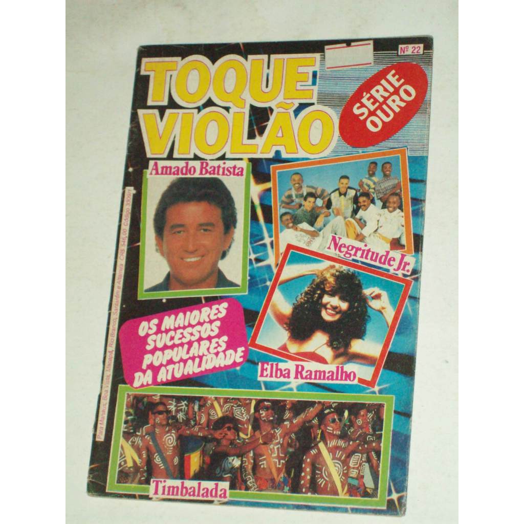 Revista Cifras Antiga Toque e Violão. Elba ramalho Amado Batista ...