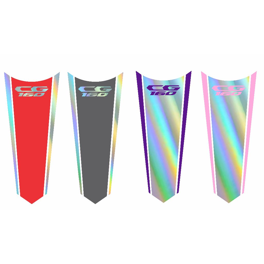 adesivo tanque gravata holográfico titan/Fan/start 125/150/160 LAMINADO COM PELÍCULA ...