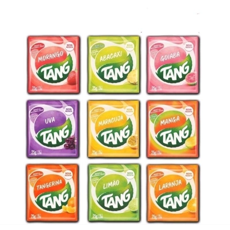 KIT 15 SUCO Refresco Em Pó Tang Sabores Variados Display 15 De 18g ...