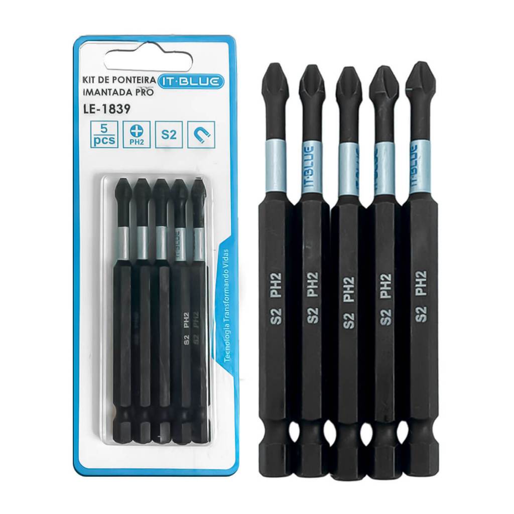 Kit Ponteira Imantada Para Uso em Parafusadeiras Encaixe firme e ...