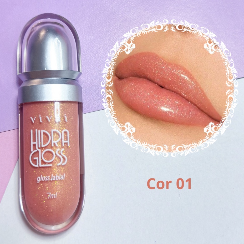 Hidra gloss vivai Gloss labial Gloss de brilho intenso | Shopee Brasil