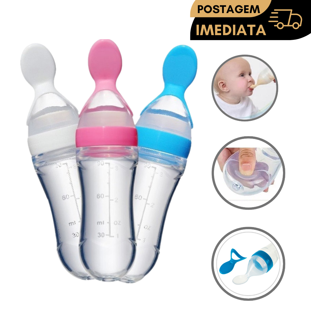 Colher Dosadora Mamadeira Infantil Papinha E Leite Materno 90ml ...