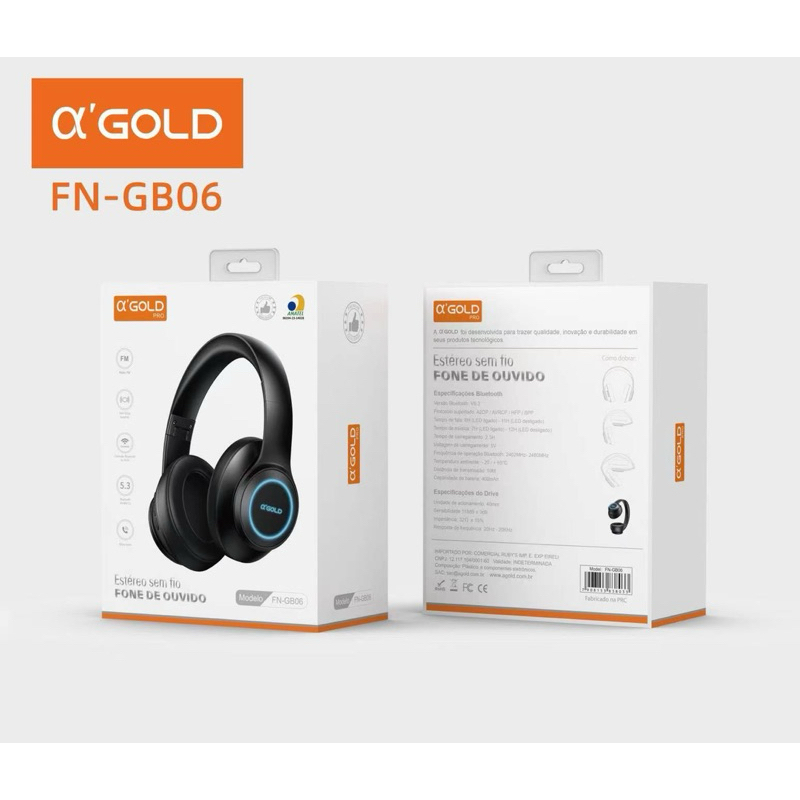 FONE DE OUVIDO SEM FIO ESTÉREO BLUETOOTH FN-GB06 | Shopee Brasil