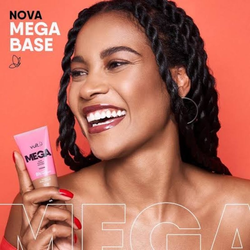 Base Líquida Mega Base Vult Matte Vitamina E Efeito Blur 26ml | Shopee ...