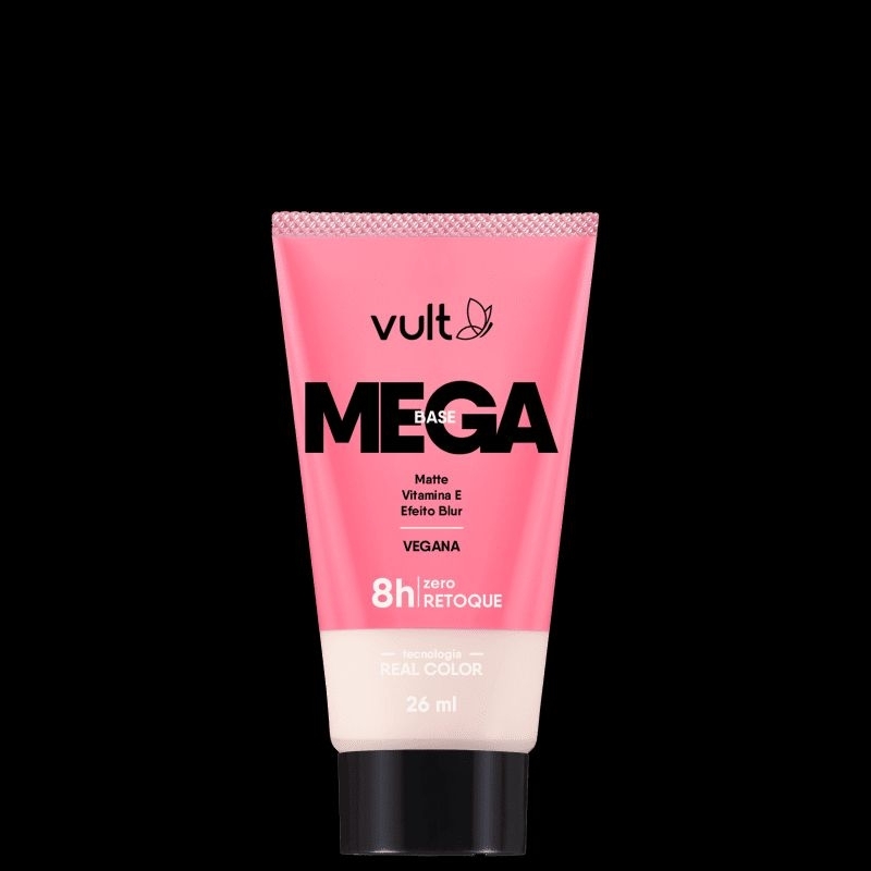 Base Líquida Mega Base Vult Matte Vitamina E Efeito Blur 26ml | Shopee ...