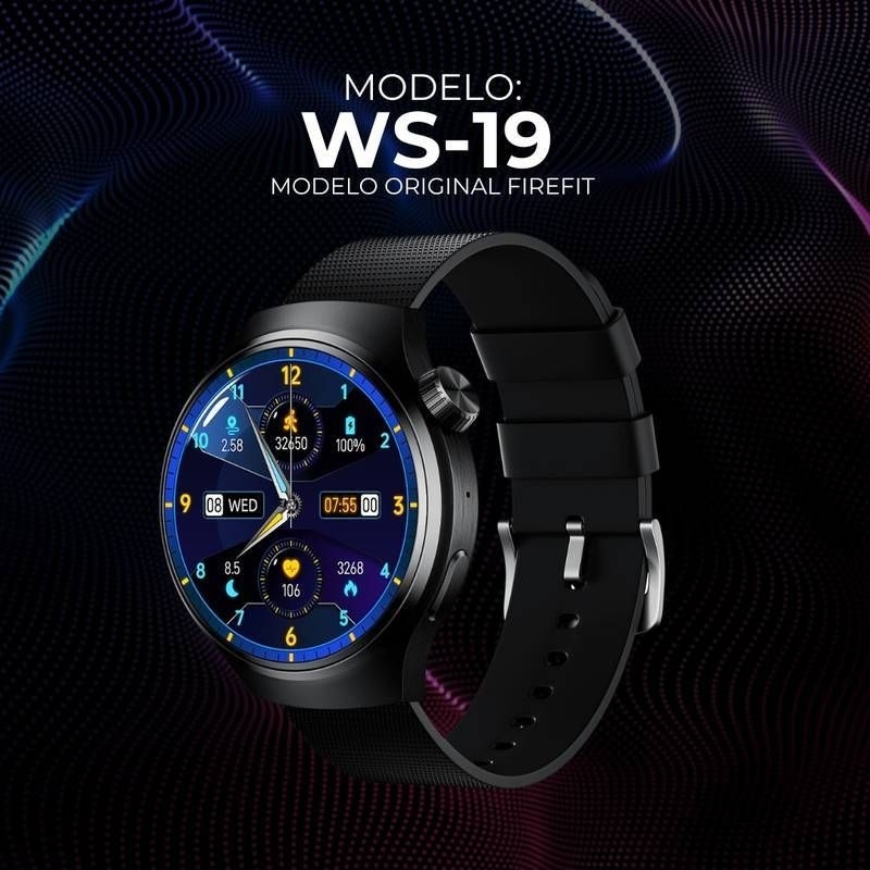 SMARTWATCH WS-19 DESIGN REDONDO C/ TELA AMOLED | Shopee Brasil