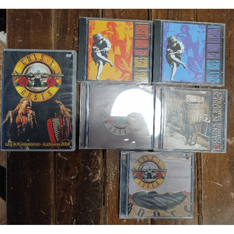 conjunto de CD/DVD Guns n' Roses | Shopee Brasil