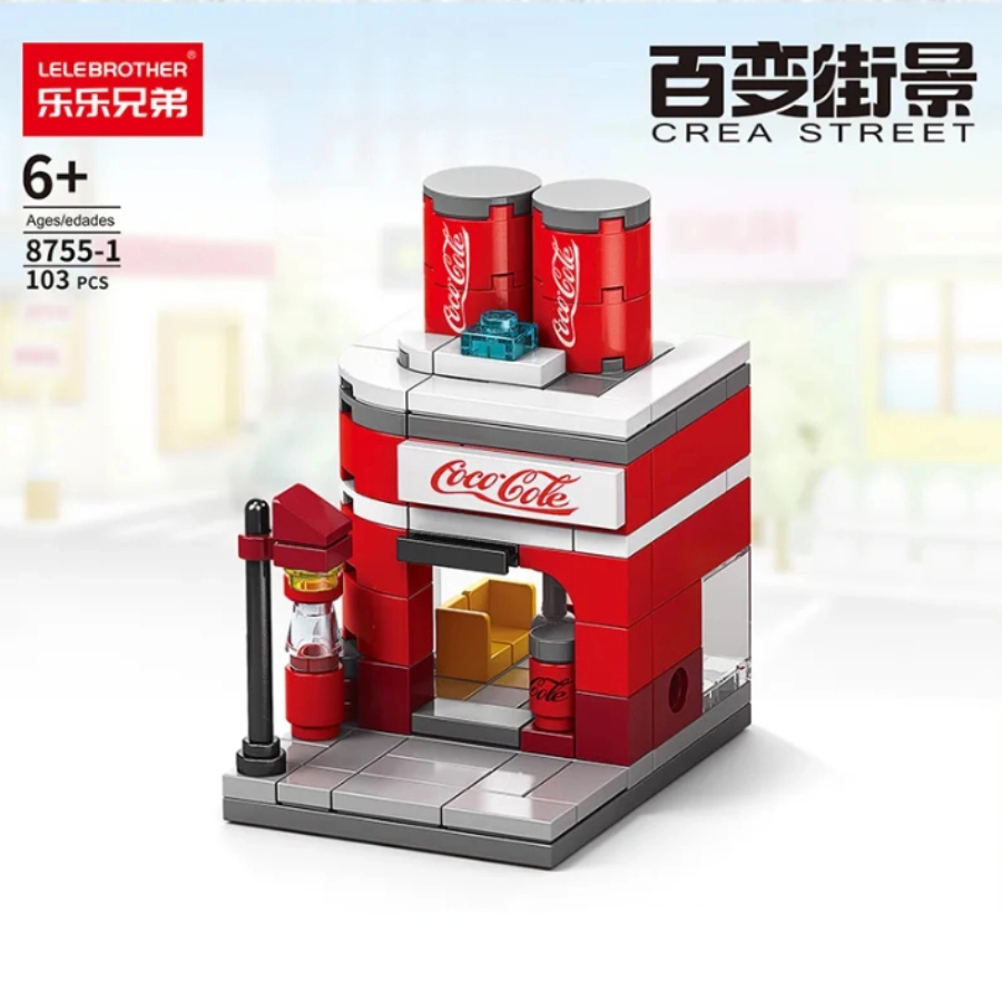 Coca-Cola Cidade Estilo LEGO - Blocos de Montar | Shopee Brasil