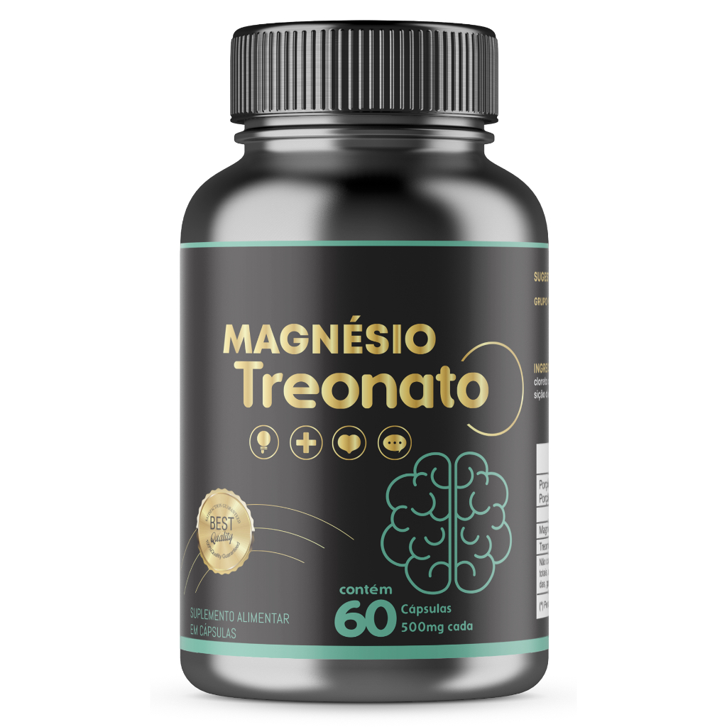 2 Magnésio De L.Treonato 120 Caps Puro Natural 500mg (Total 240Caps) | Shopee Brasil