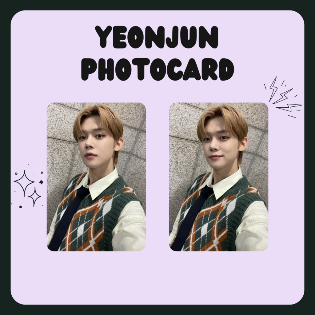 kit photocard fanmade yeonjun txt tomorrow by together holográfico ou ...