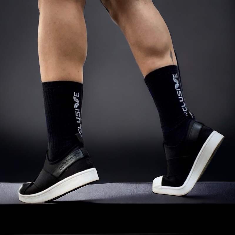 Meia Cano Alto para Esporte/Academia/Musculação | MODELO INCLUSIVE ...