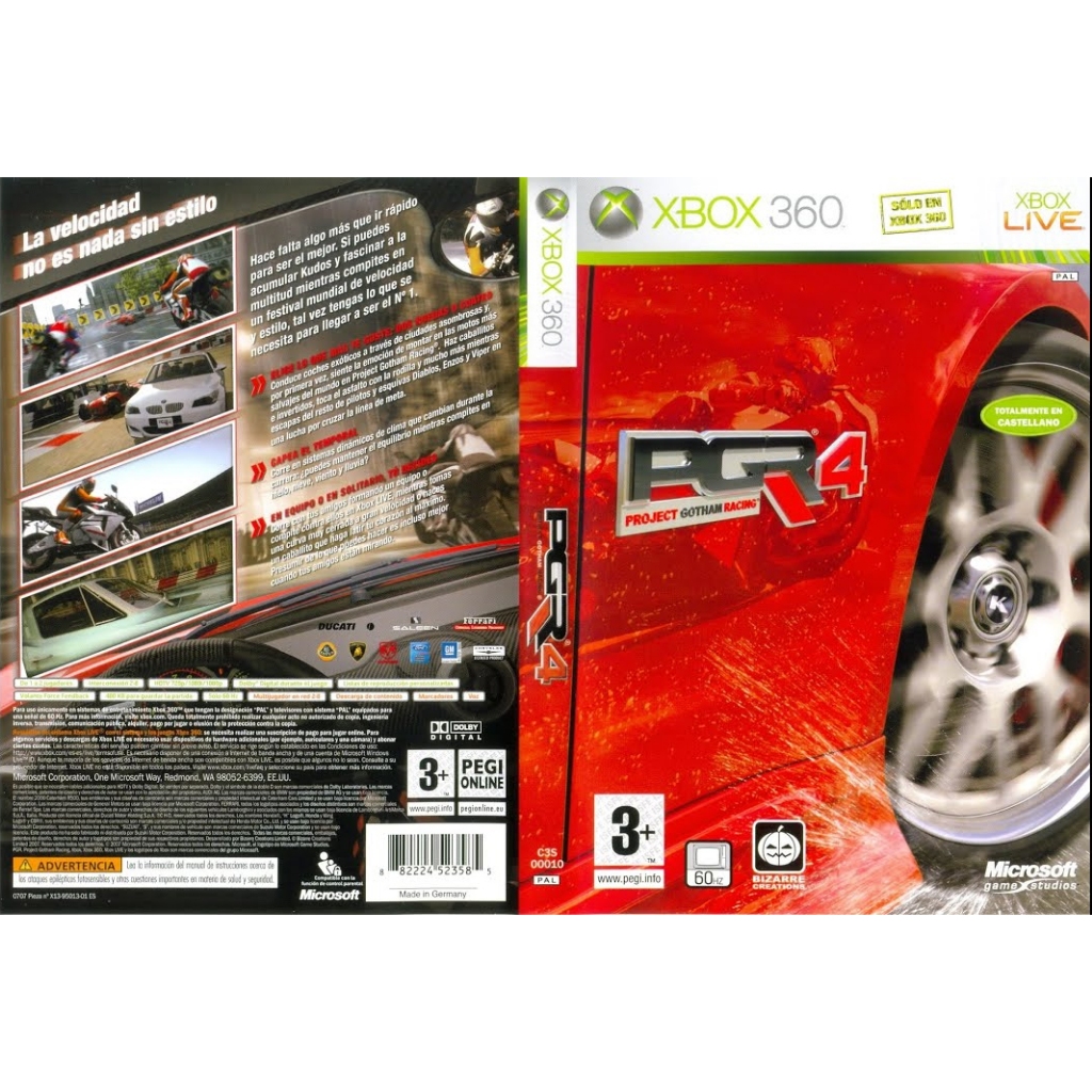 Project Gotham Racing 4 P/ Xbox 360(JTAG/LT/LTU/RGH) | Shopee Brasil