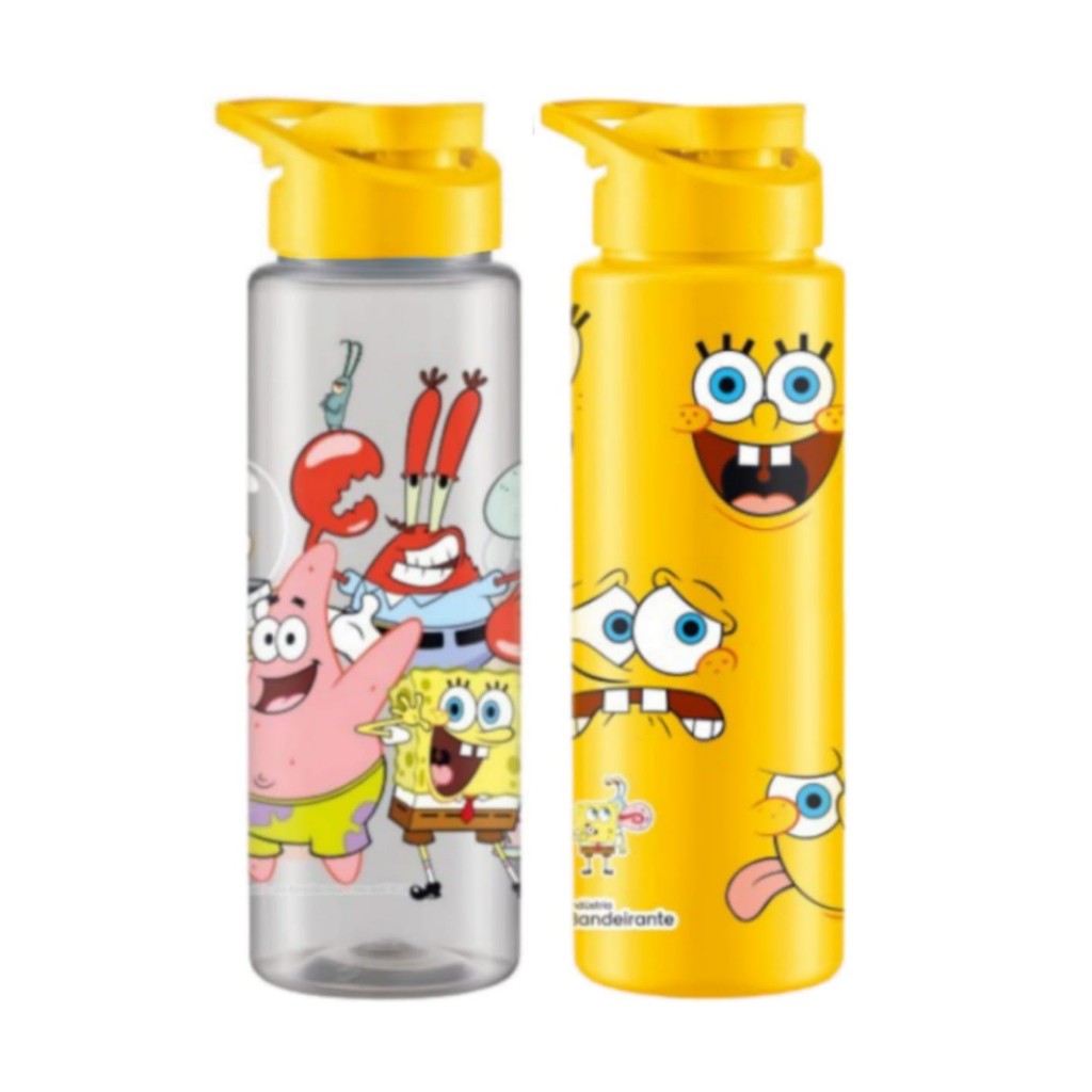 Squeeze Bob Esponja Plástico Livre de BPA 750ml Garrafa de Água ...