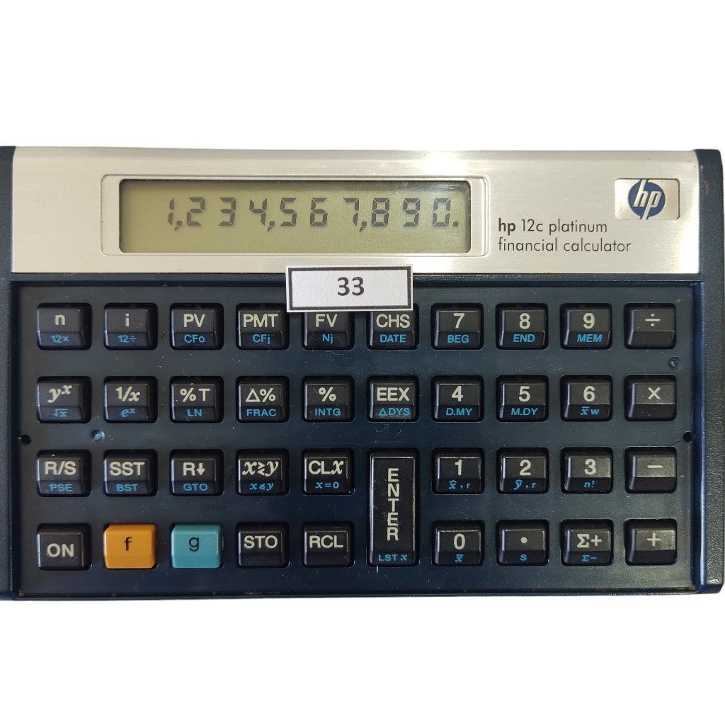 Calculadora Financeira Hp 12c Gold Português Modelo 33 - LEIA | Shopee ...