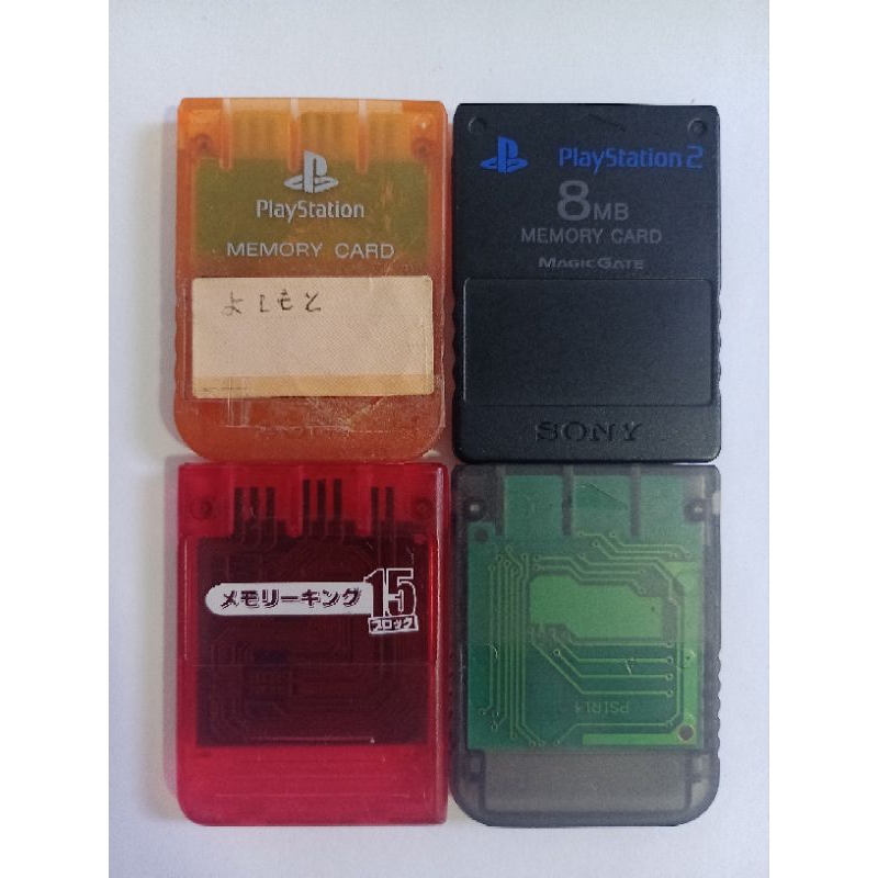 Kit Memory Card Original PS1 e Playstation 2 | Shopee Brasil