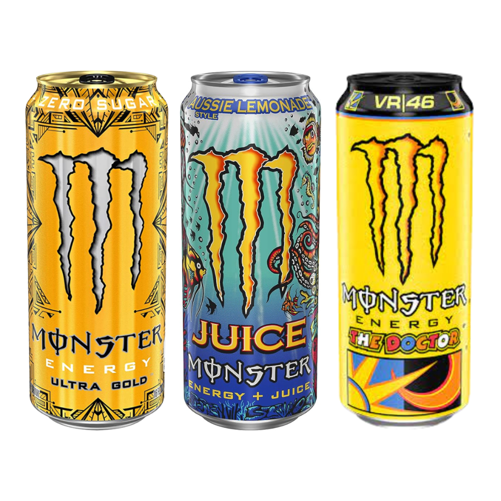 Kit 3 Latas Energetico Monster Importado Sabores Exclusivos | Shopee Brasil