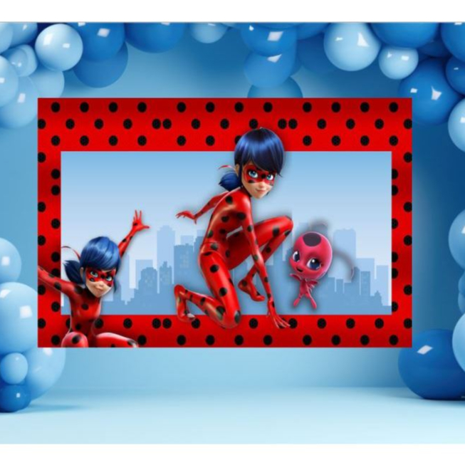 Painel Festa Infantil Lady Bug 180x120cm | Shopee Brasil