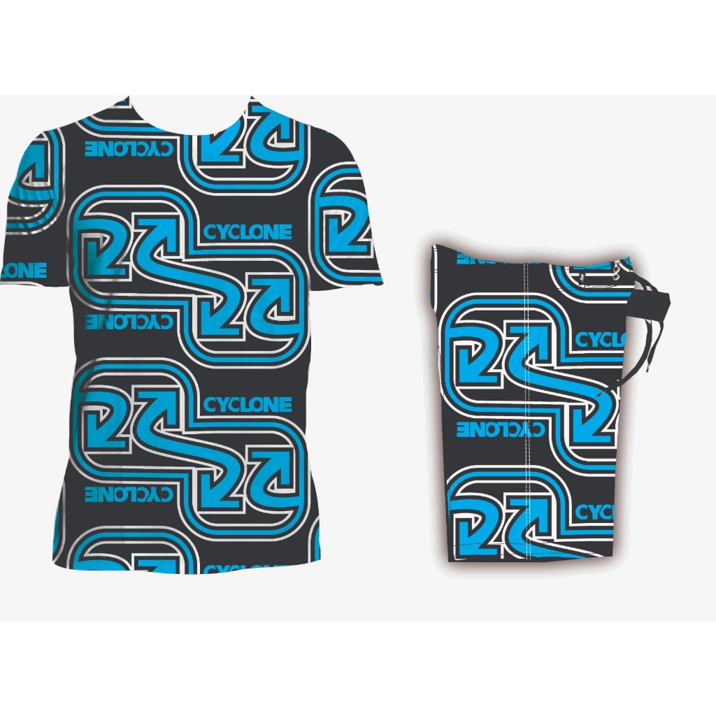 Kit da Cyclone azul e preto | Shopee Brasil