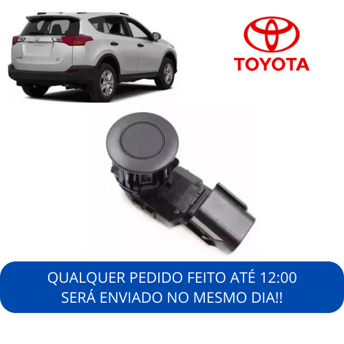Sensor Ré Estacionamento Toyota Rav4 Sw4 2013 2014 2015 2016 2017 2018 ...