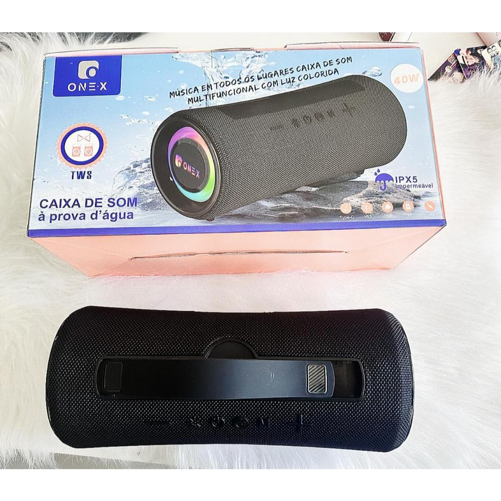 CAIXA DE SOM ONEX A PROVA D'AGUA SOM LIMPO FUNÇÃO TWS | Shopee Brasil