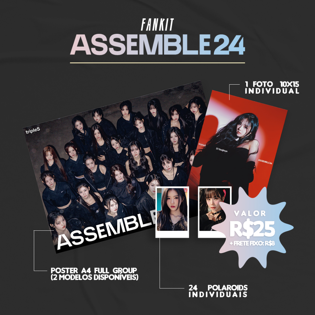 FANKIT TRIPLE S — ASSEMBLE24 | Shopee Brasil