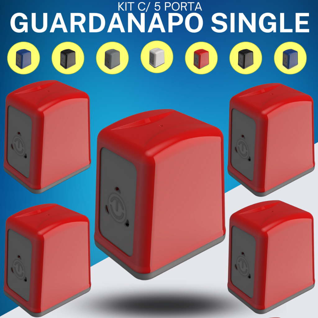 Kit C/ 5 Porta Guardanapo mesa posta de plastico Unitermi prático e ...