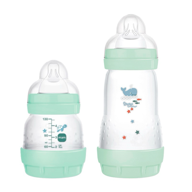 Kit 2un Mamadeira MAM Starter Anticólica 130ml e 260ml | Shopee Brasil