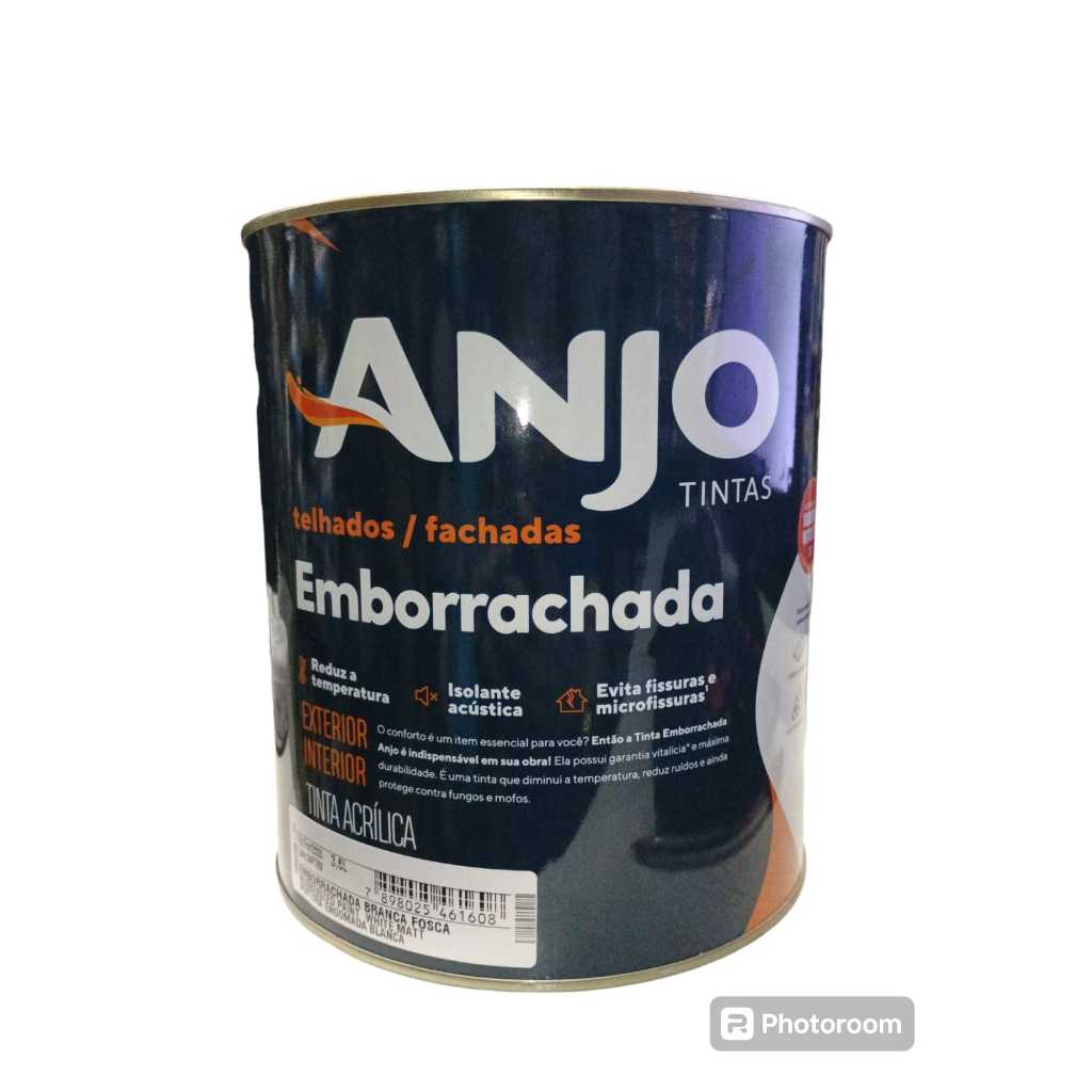TINTA EMBORRACHADA BRANCA FS 3,6LT ANJO | Shopee Brasil