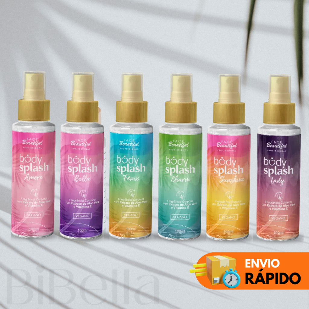 Boby Splash Face Beautiful Vegano 100ml - Com Extrato de Aloe Vera e ...