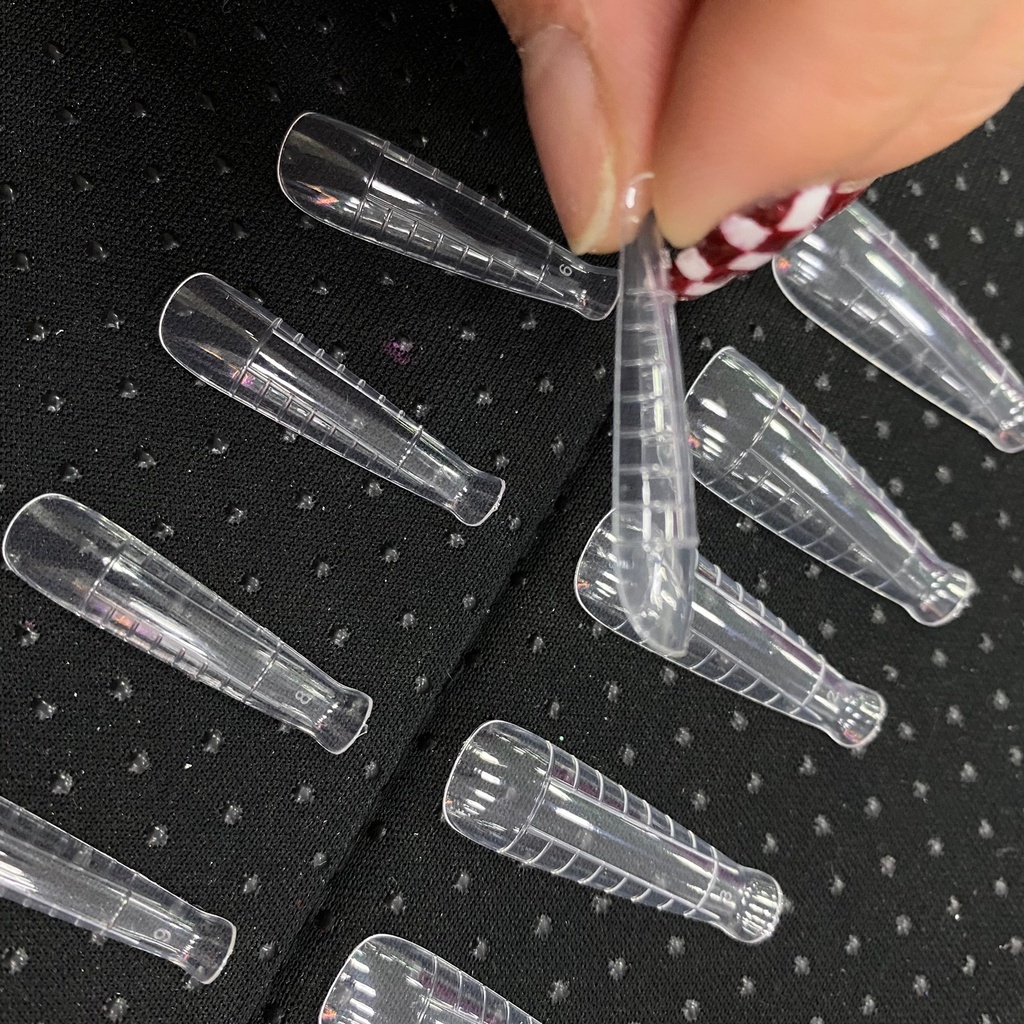 Molde F1 Tips Poygel Unhas Postiças Transparente C/ 100 Und ZEM ...