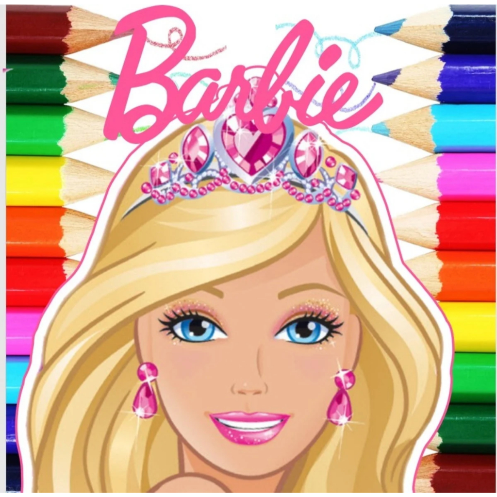 100 ou 50 DESENHOS DA BARBIE PARA COLORIR em Folha A4 ( Folhas Soltas ...
