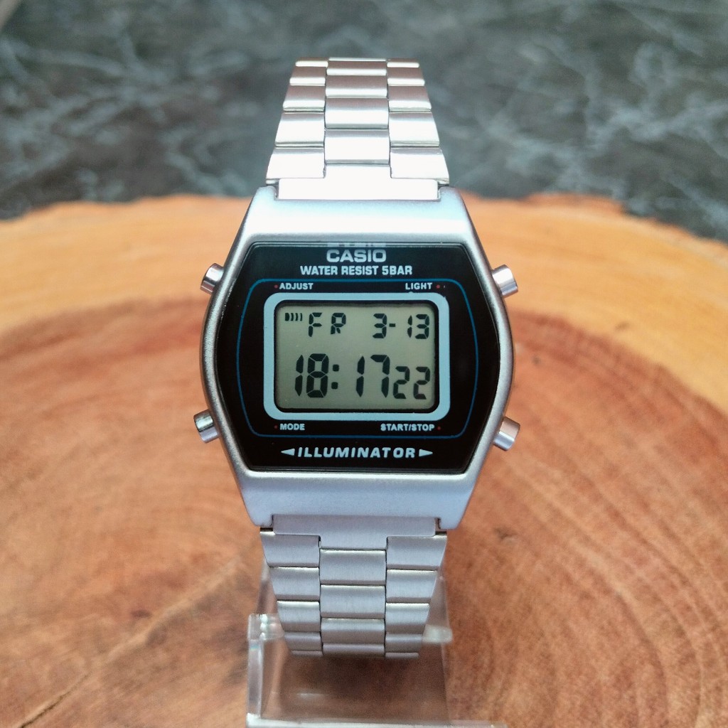 Relógio Casio Vintage Retrô B640W linha Premium Unissex Prata | Shopee Brasil