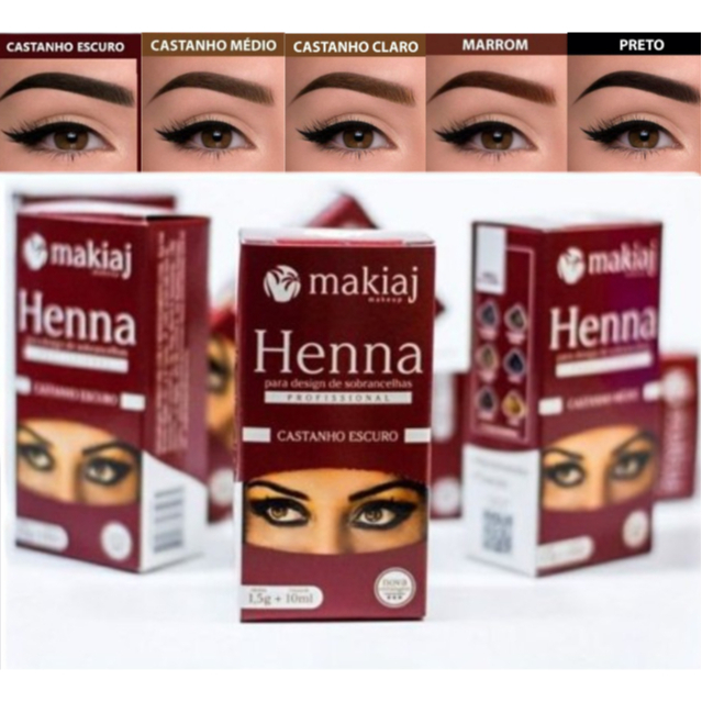 henna makiaj para sobrancelhas com fixação e efeito natural - ORIGINAL ...