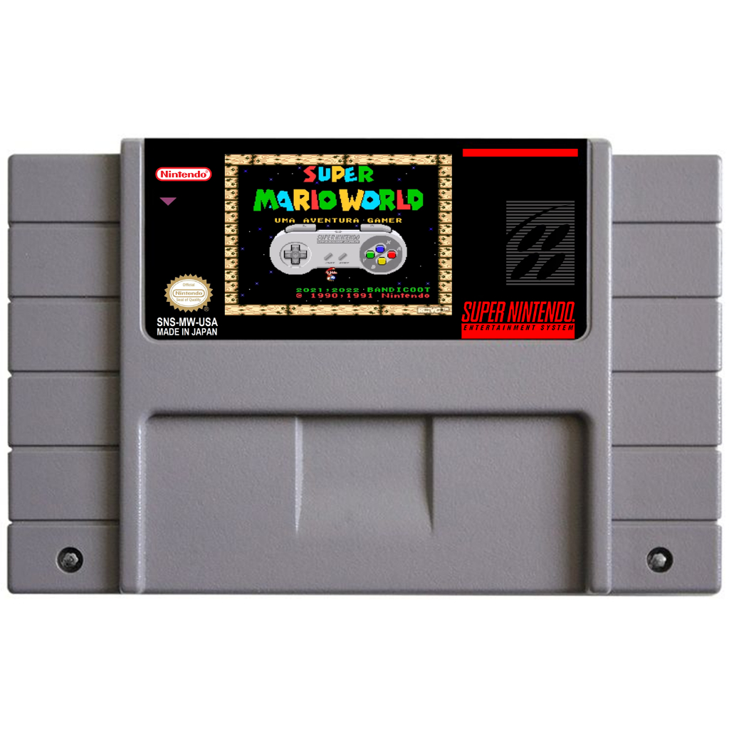 SUPER MARIO WORLD UMA AVENTURA GAMER RACK P/ SUPER NINTENDO! | Shopee ...