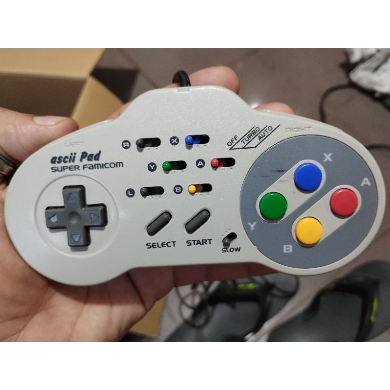 Controle ASCII PAD TURBO - SUPER FAMICOM | Shopee Brasil