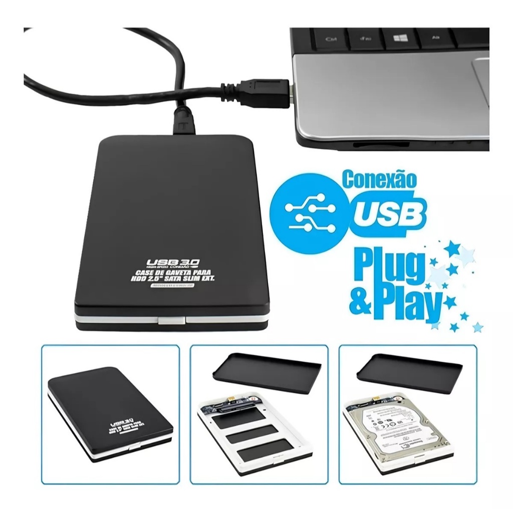HD Externo 1tb 1000gb Usb 3.0 notebook xbox / ps4 / ps5 - Garantia ...