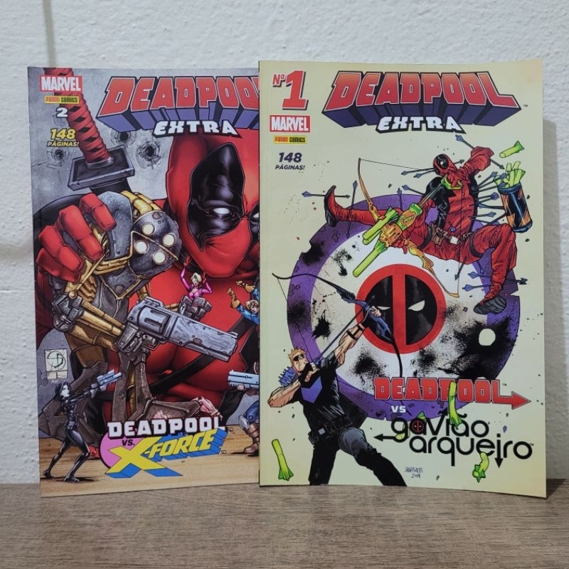 HQ DEADPOOL EXTRA VOL 1 E 2 (PANINI) | Shopee Brasil