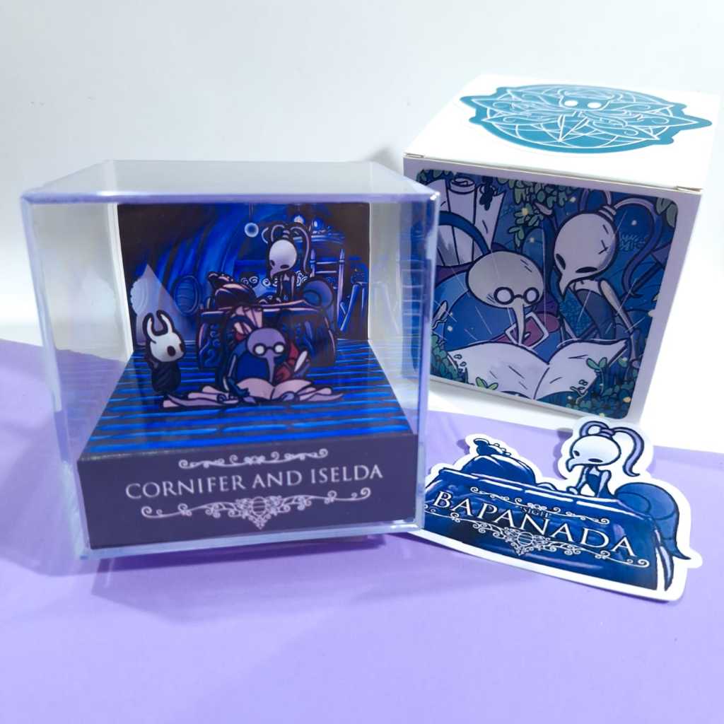 Cubo Diorama Hollow Knight Cornifer and Iselda 9cm | Shopee Brasil
