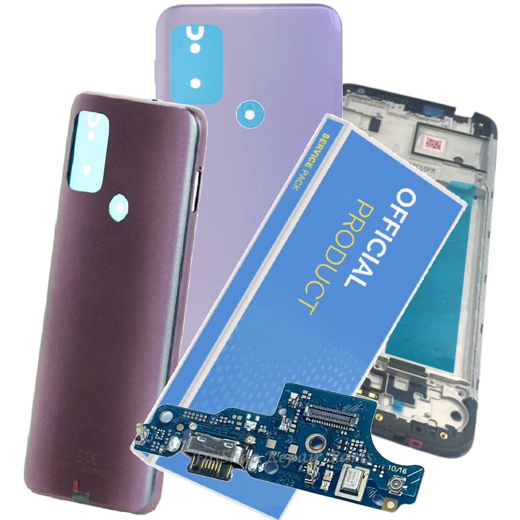 Tampa Traseira Fundo + Com Aro Chassis Compatível Moto G30 XT2129 ...