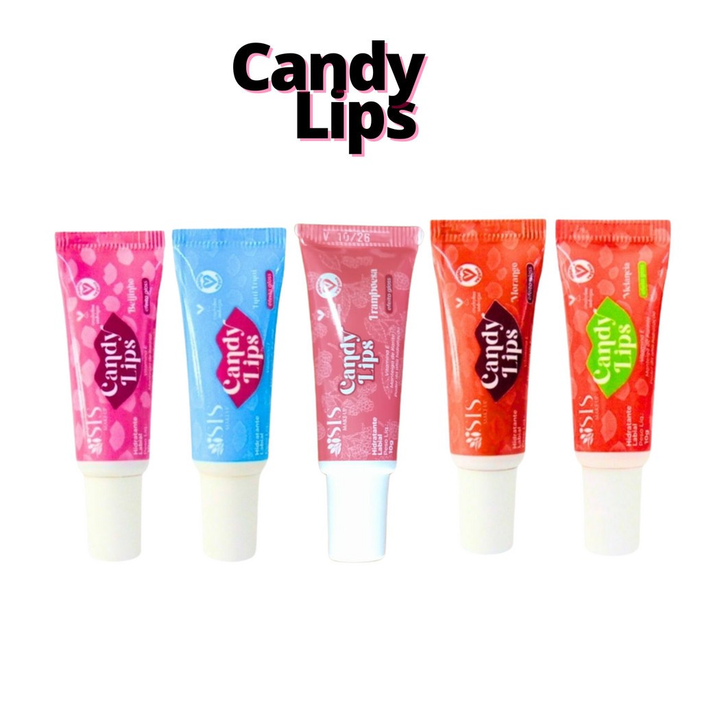 Unidade ou Kit com 3 Hidratante Labial (Estilo Carmed) Candy Lip ...