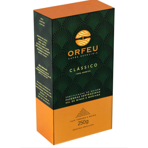 Café Torrado e Moído Clássico ORFEU 250g | Shopee Brasil