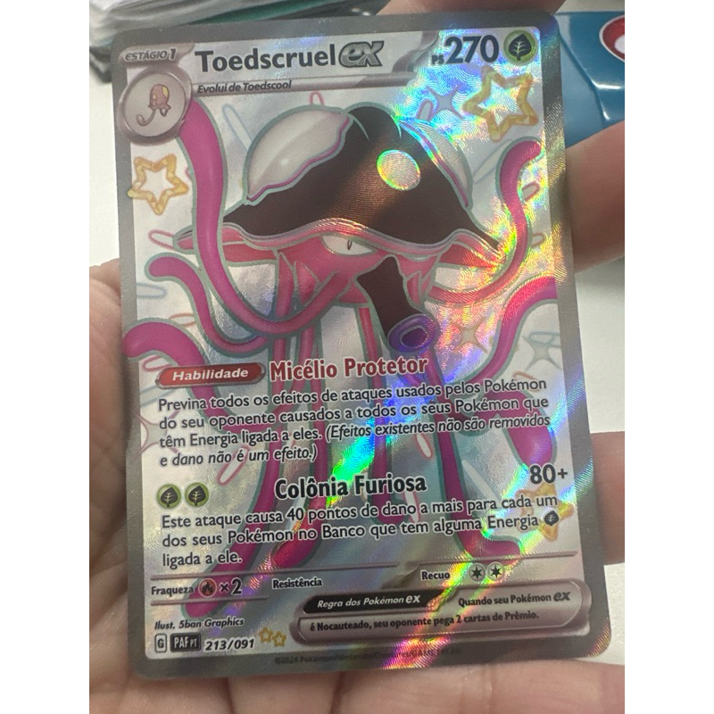 Carta Pokémon Toedscruel ex (PAF 213/091) | Shopee Brasil