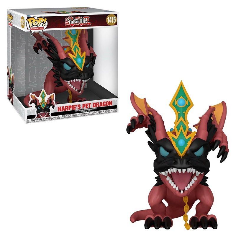 FUNKO POP ANIMATION YU GI OH SUPERSIZED 10" - HARPIE'S PET DRAGON 1415 ...