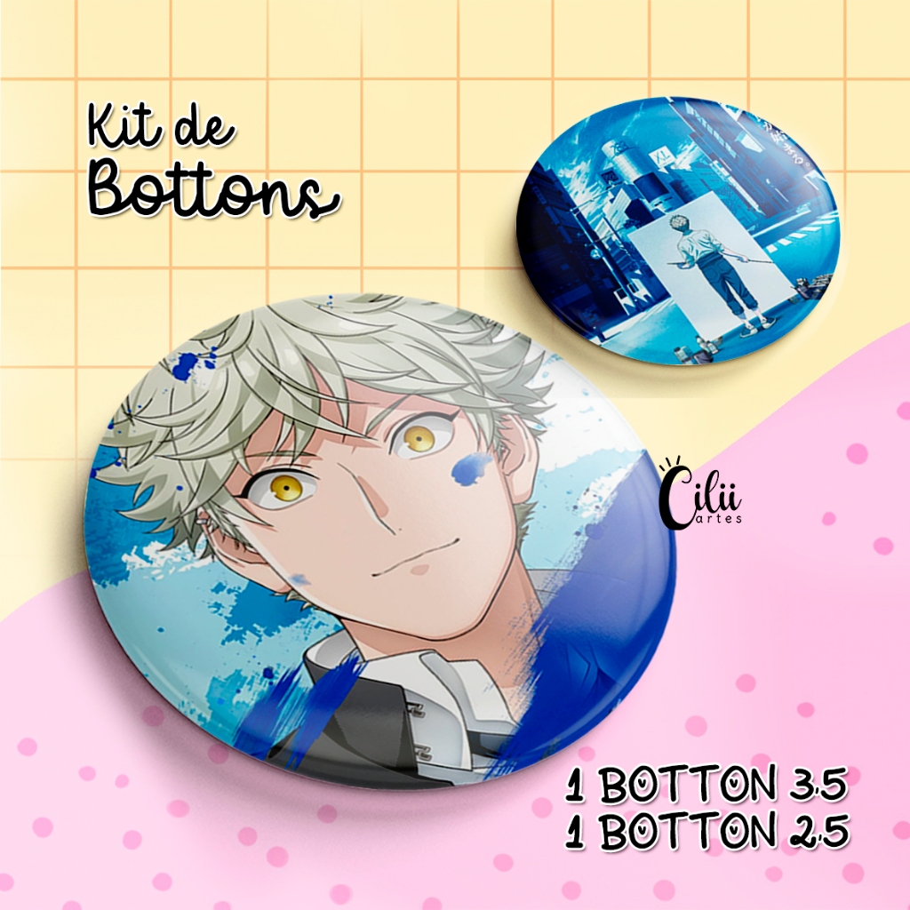 Bottons Blue period - 2,5 / 3,5cm personalizado | Shopee Brasil