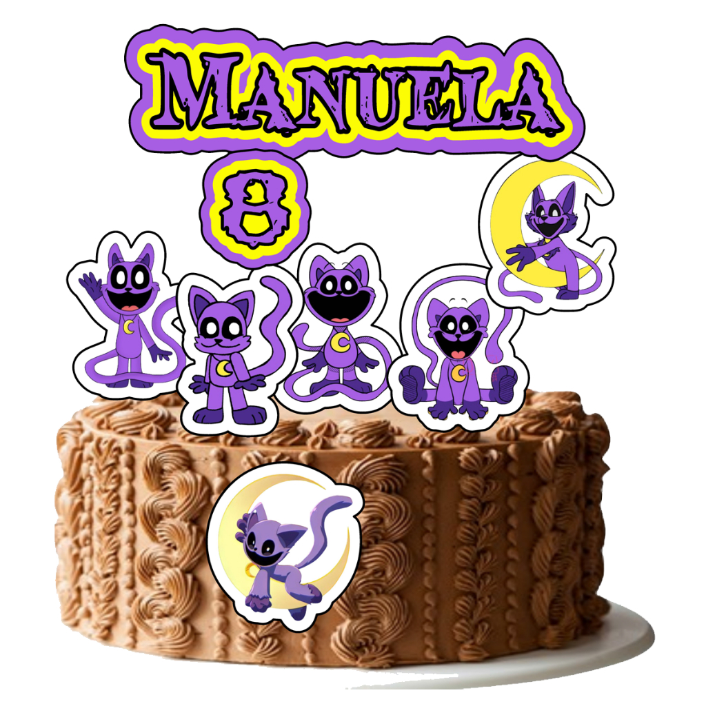 Topo de Bolo Catnap Topper Cake Personalizado (LEIA A DESCRIÇÃO ...