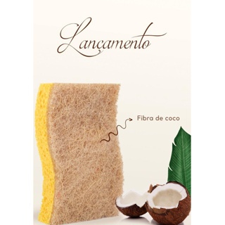 Esponja de fibra de coco e celulose biodegradável bucha ecológica ...